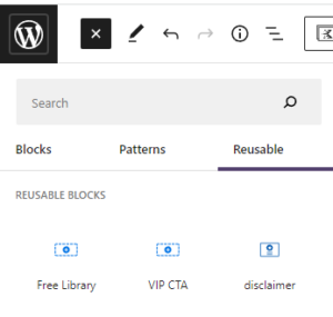 How to Use Reusable Blocks - Bellano Web Studio