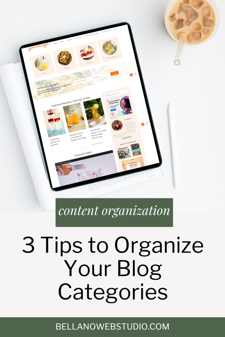 3 Tips to Organize Your Blog Categories - Bellano Web Studio